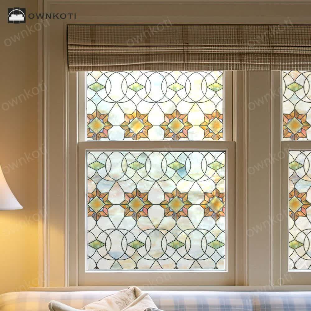 Painted Embossed Privacy Glass Window Film – uk.ownkoti