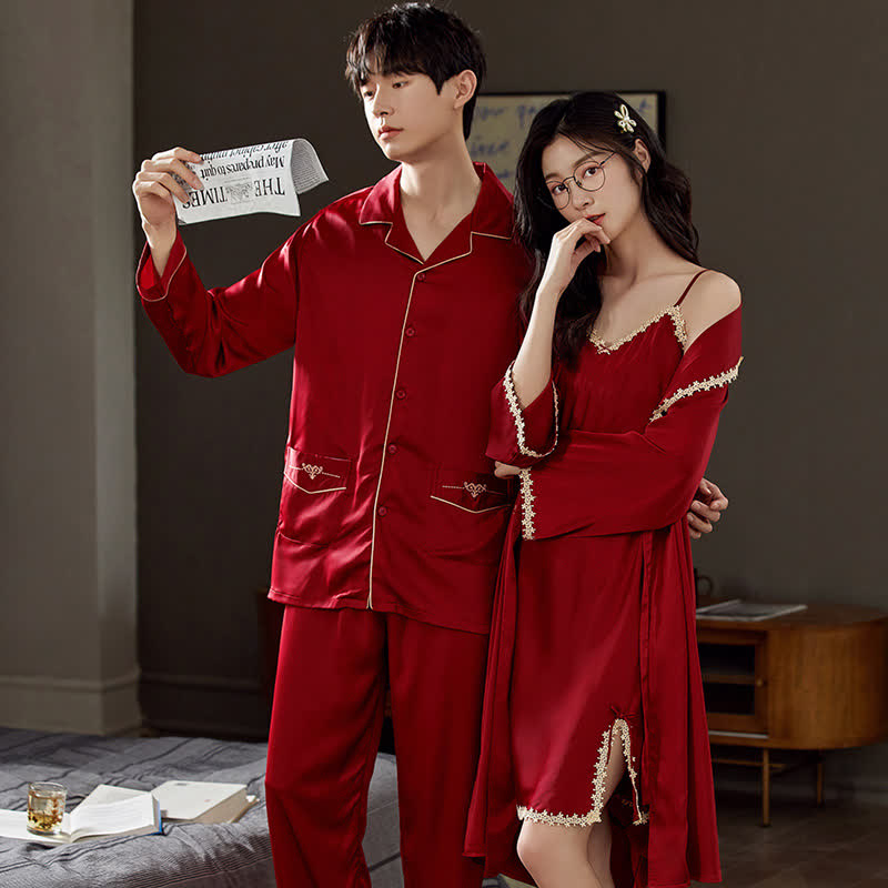 Lace Couple Matching Nightwear Set – uk.ownkoti